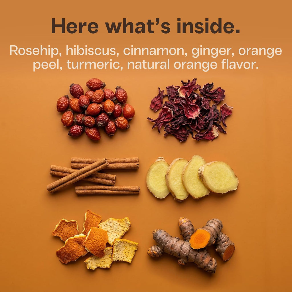 aromatic spiced orange tea pouch