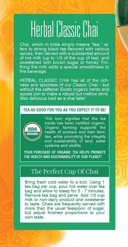 aromatic spices in chai tea bags