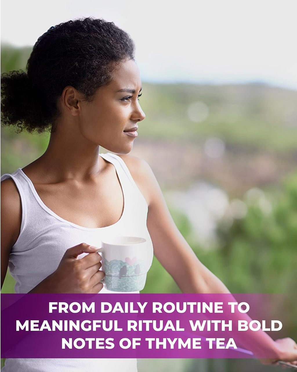 aromatic thyme tea for wellness