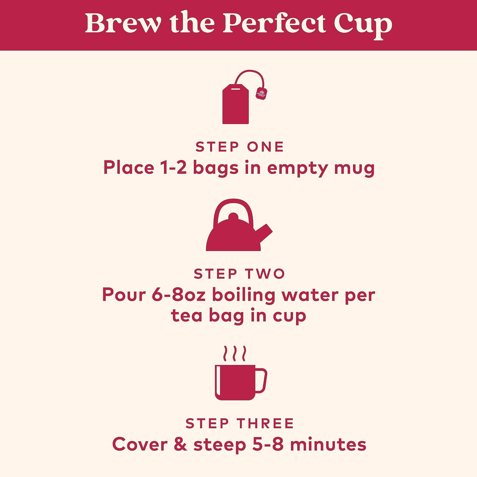 aromatic tulsi tea with cinnamon and rose