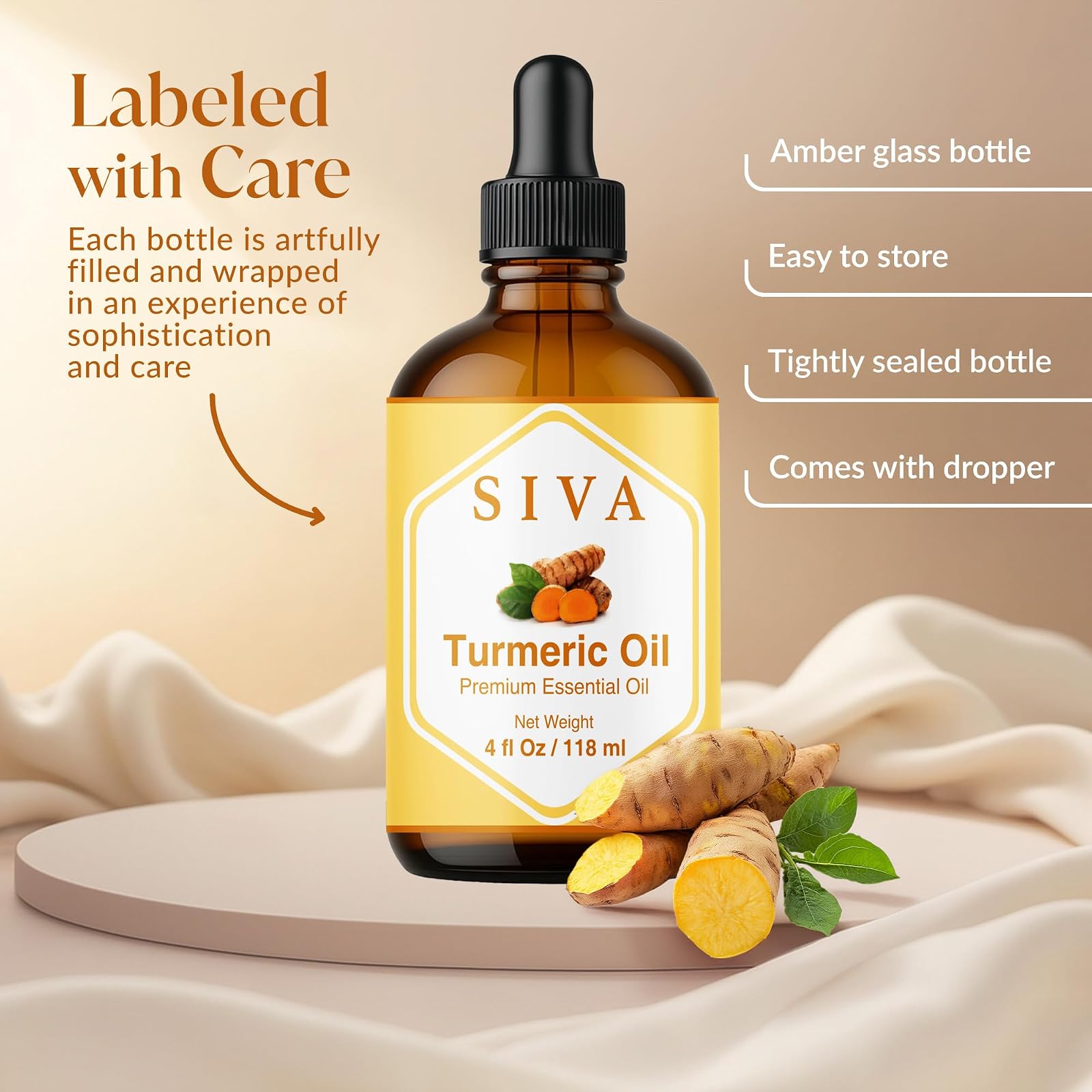 aromatic turmeric essential oil for relaxation