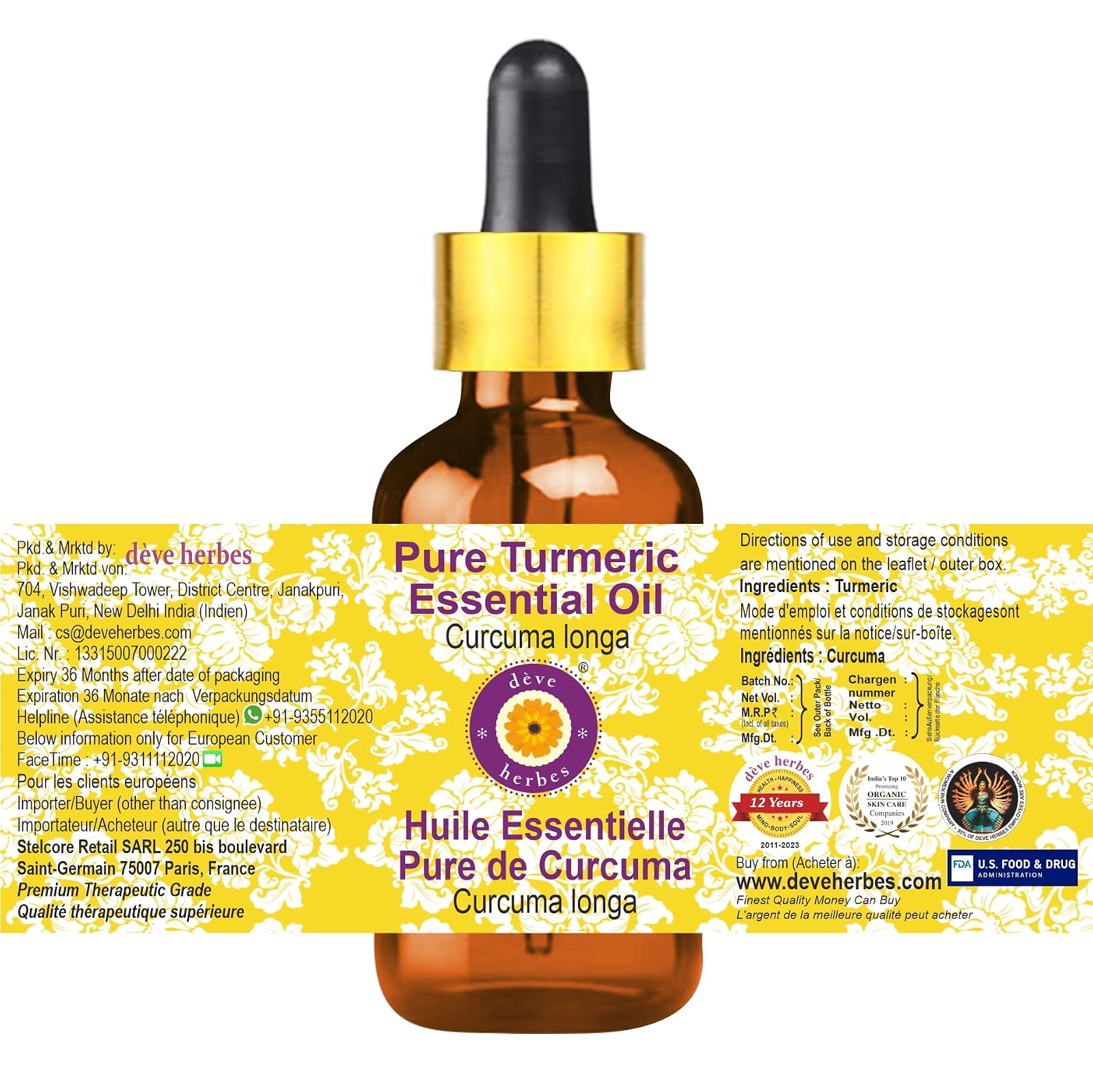aromatic turmeric oil for relaxation