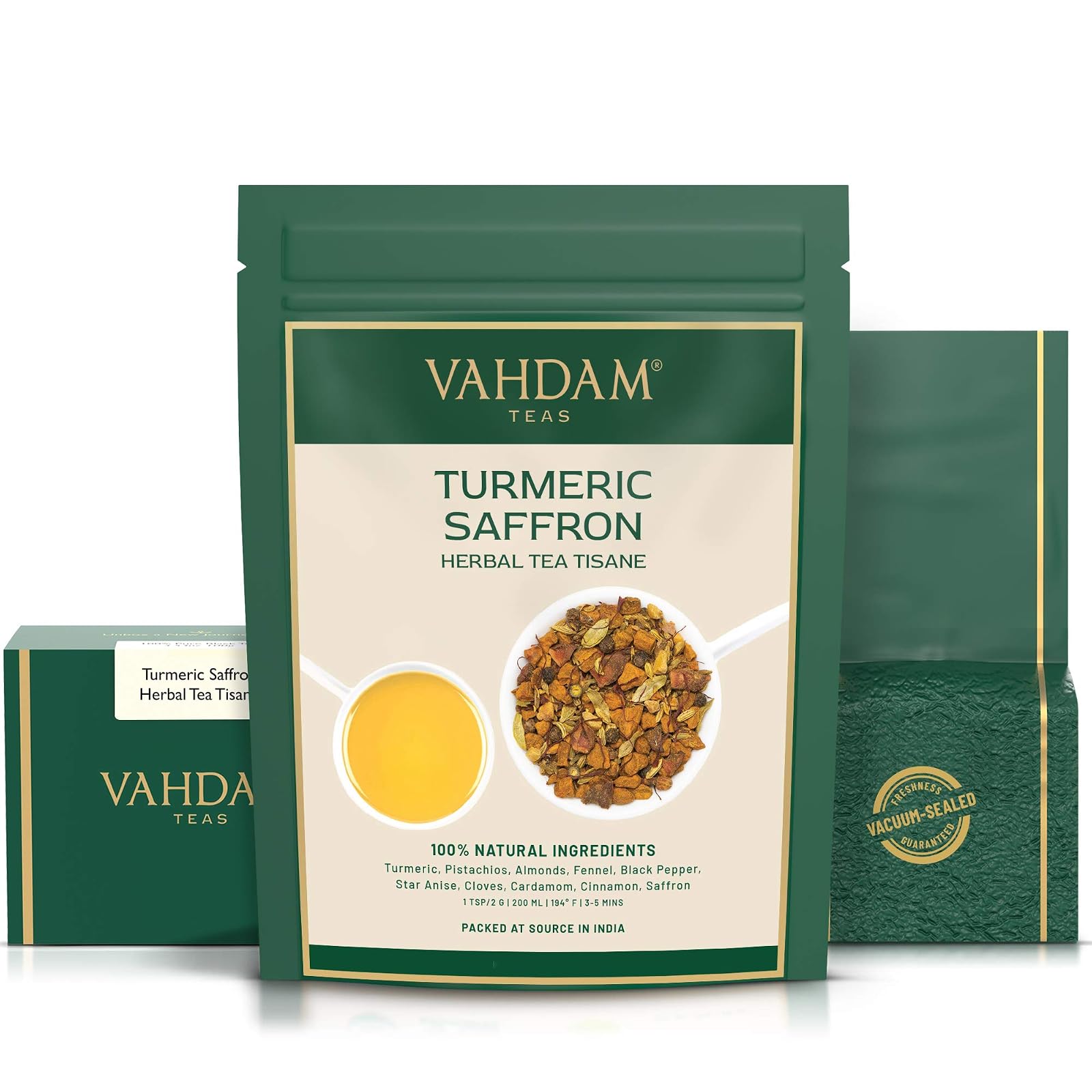 aromatic turmeric saffron tea experience