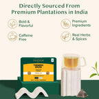 aromatic turmeric spice tea for relaxation