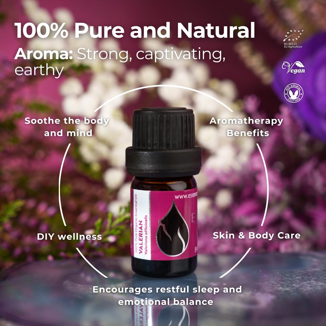 aromatic valerian oil for stress relief
