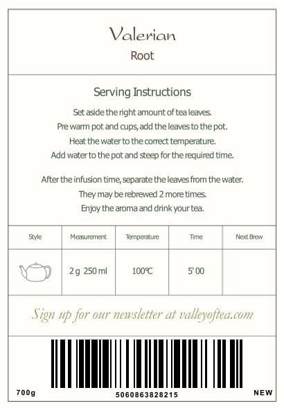 aromatic valerian tea for wellness