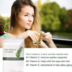 aromatic white pine needle herbal tea