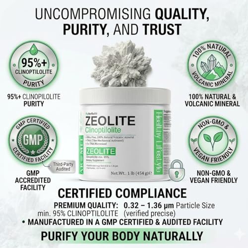Aromel zeolite for body cleansing