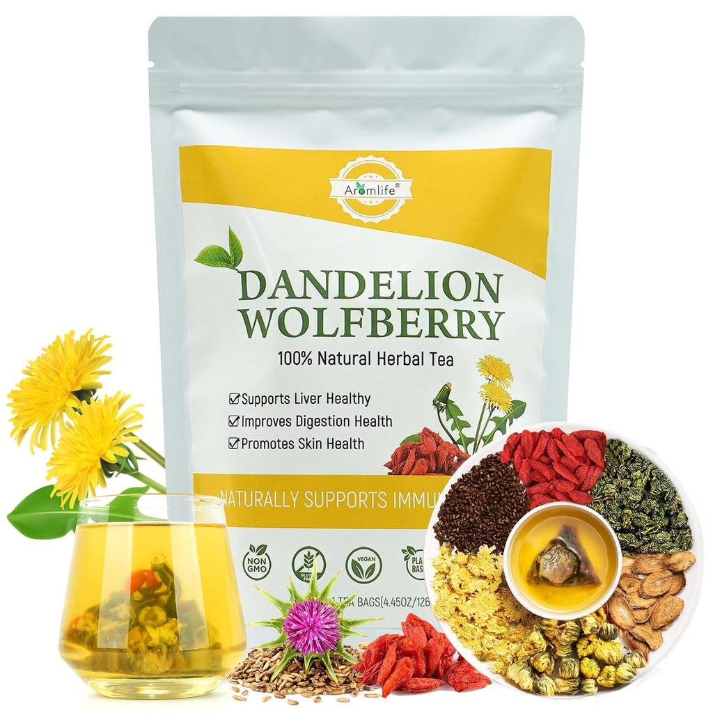Aromlife dandelion herbal tea bags
