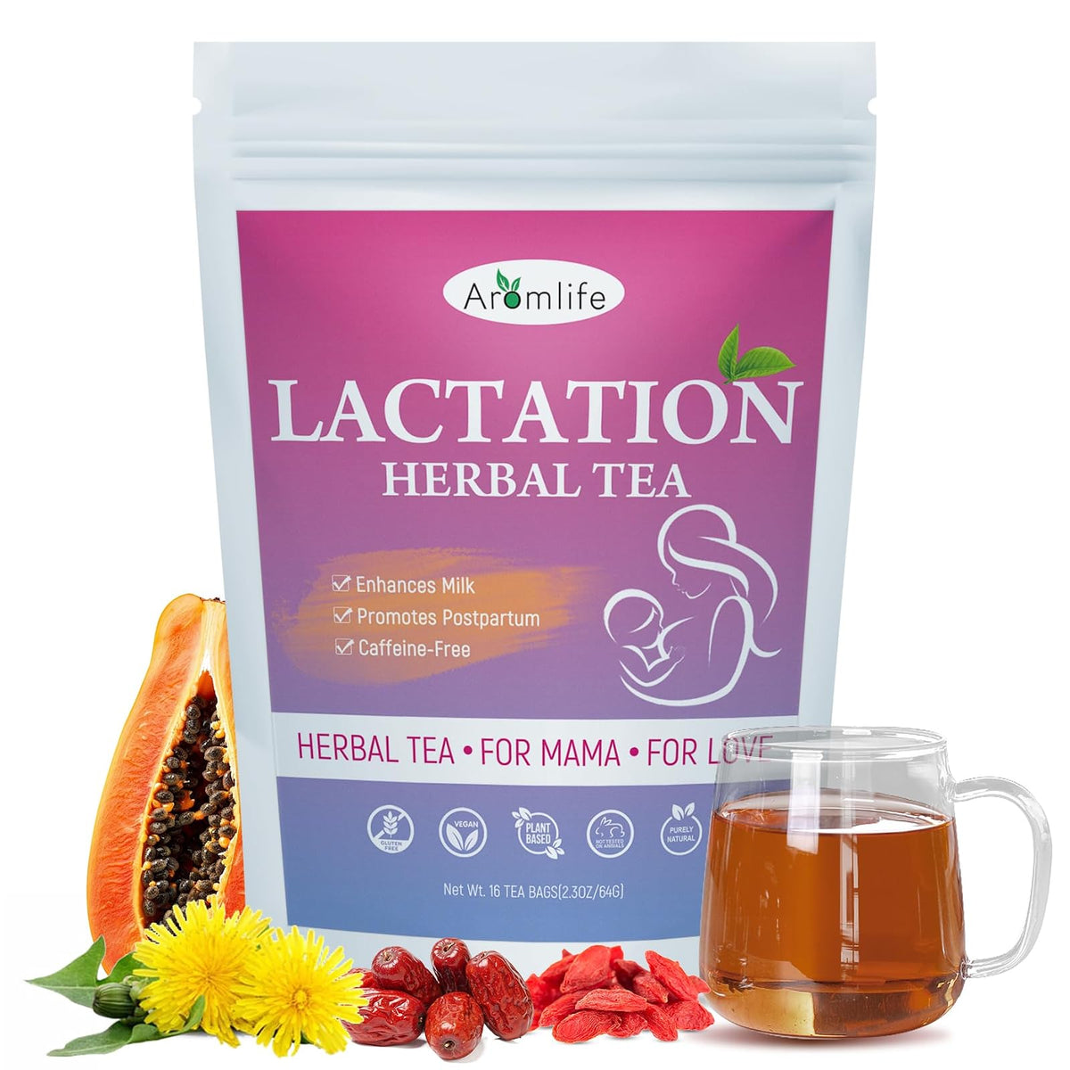Aromlife lactation tea for nursing mothers