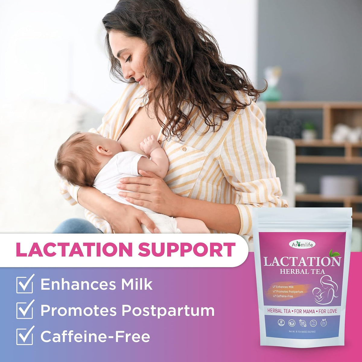 Aromlife tea for postpartum wellness