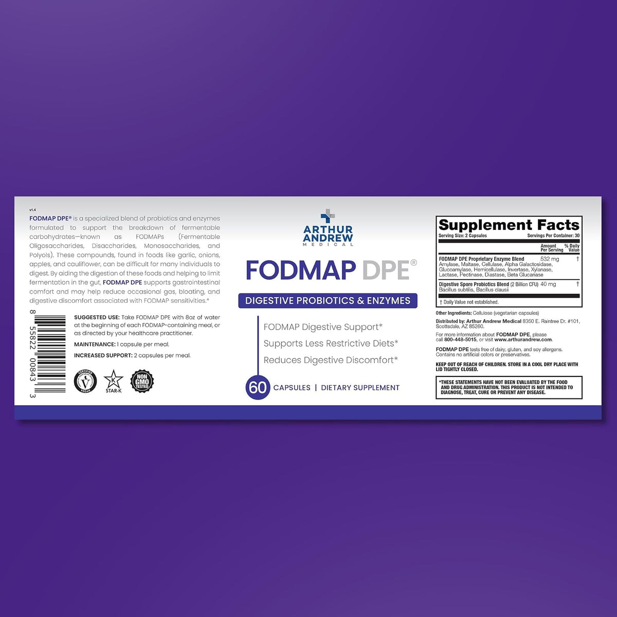 Arthur Andrew digestive enzymes for bloating relief