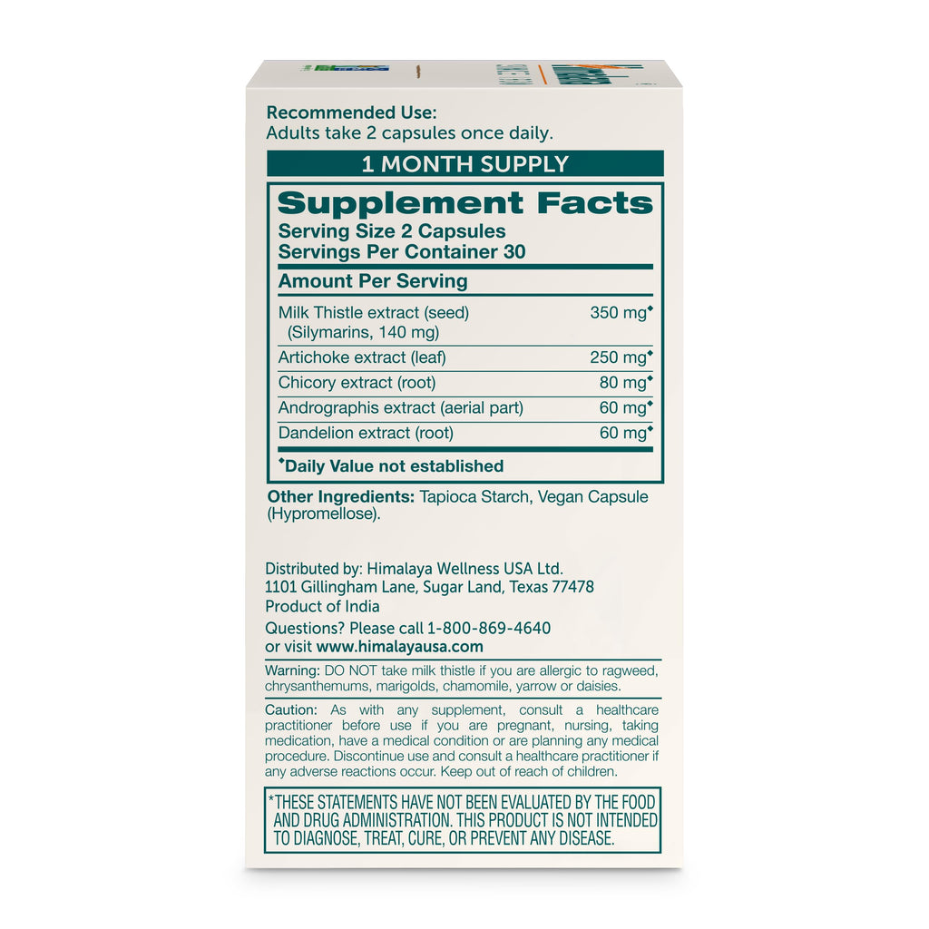 artichoke and chicory liver capsules