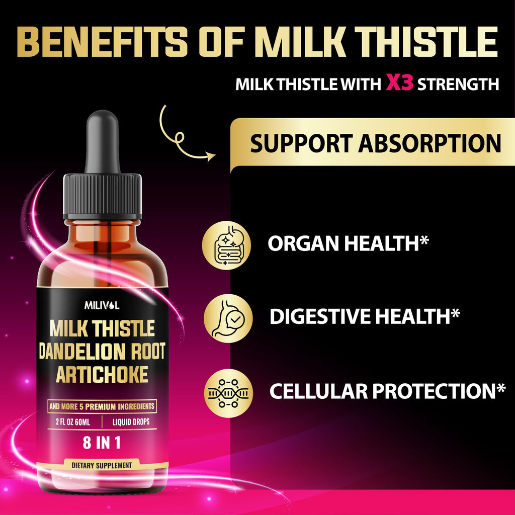 Artichoke and milk thistle for liver function