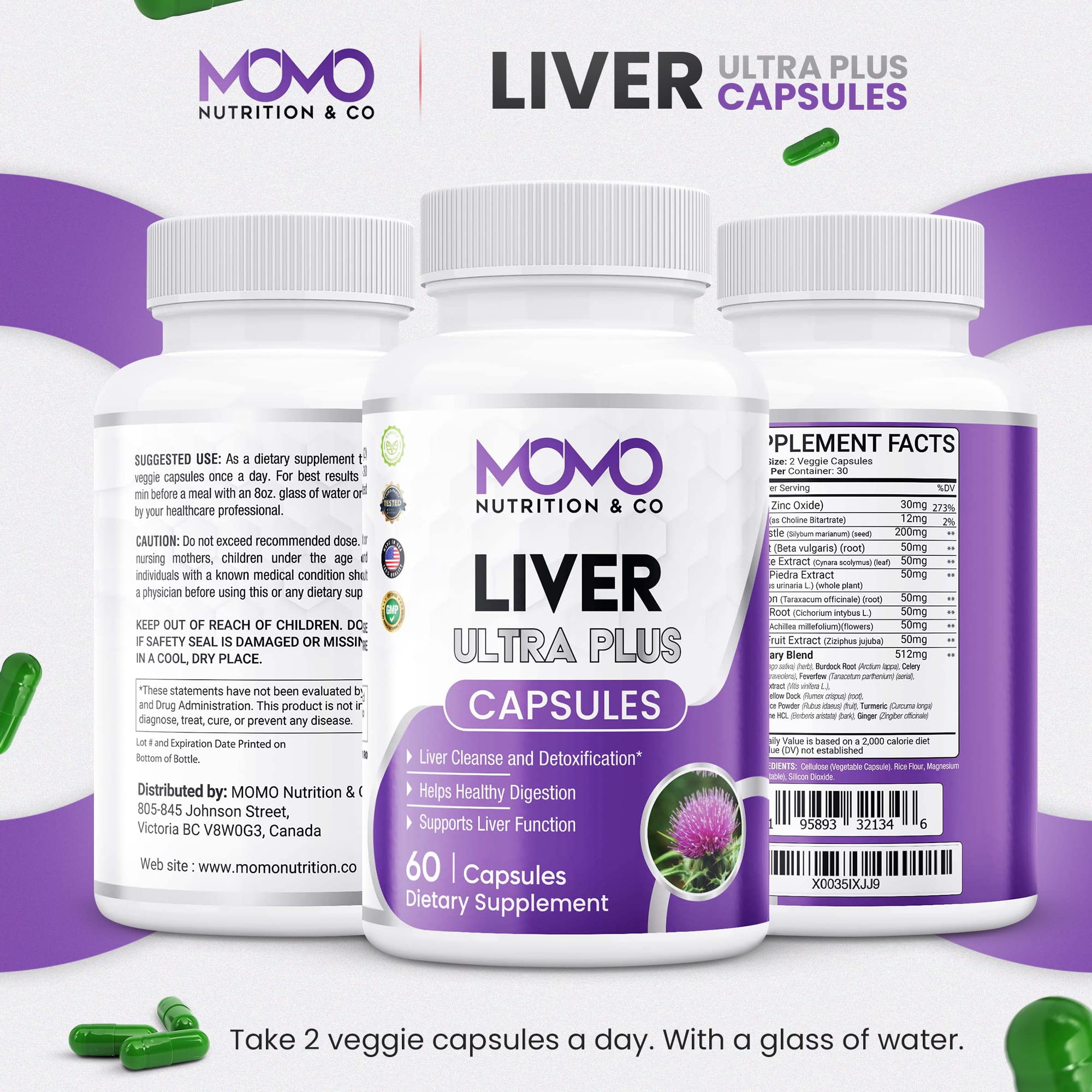 Artichoke and turmeric liver support