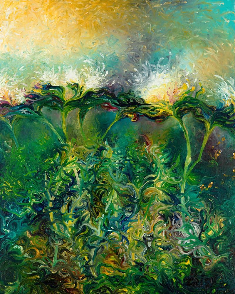 artichoke bloom poster print