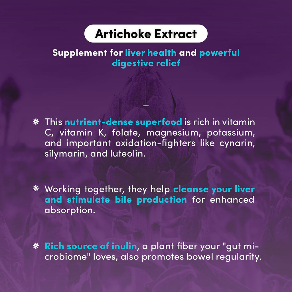artichoke capsules for healthy liver