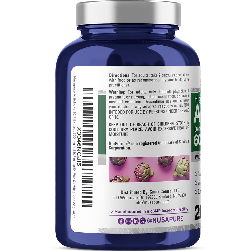 artichoke capsules for liver support