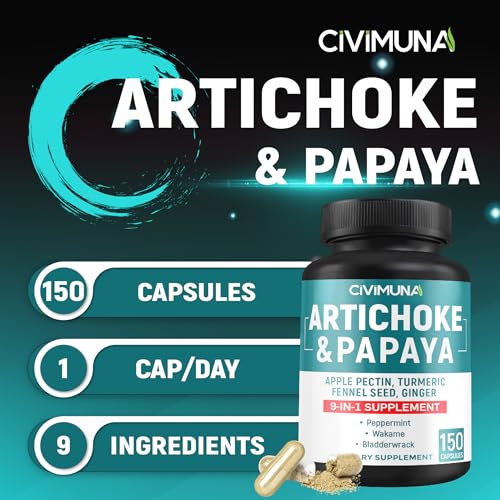 artichoke capsules with papaya extract