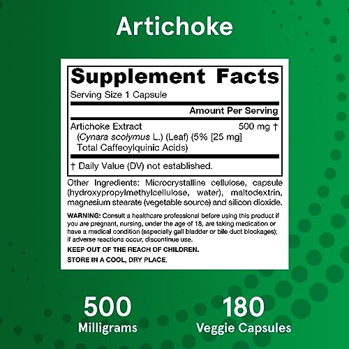 artichoke dietary supplement for energy