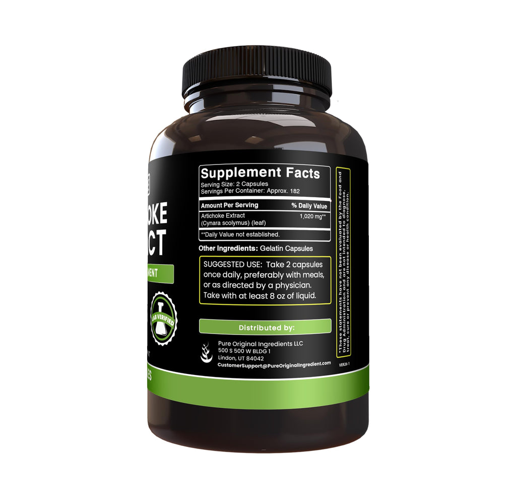 artichoke supplement with no fillers