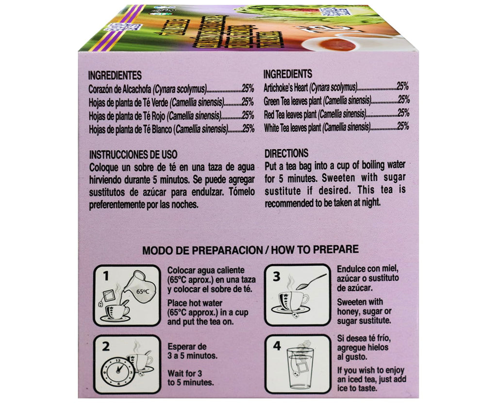 Artichoke tea bags for detox