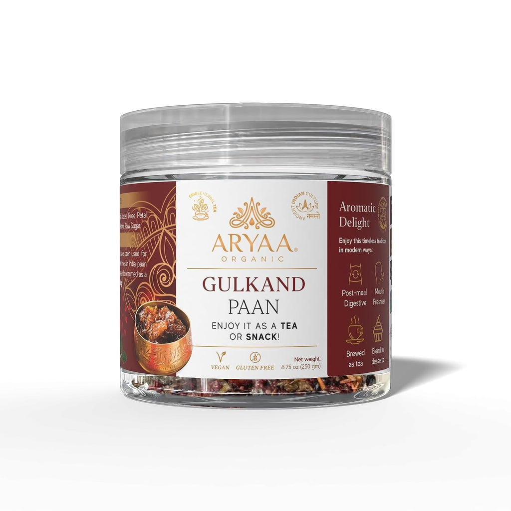 Aryaa organic gulkand herbal tea