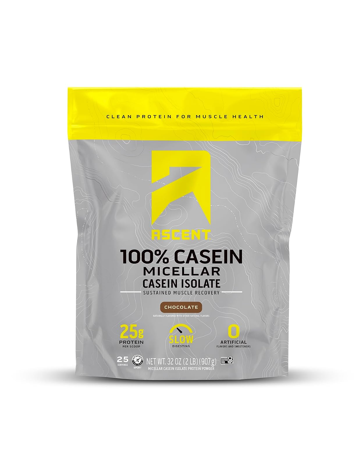 Ascent casein protein powder chocolate