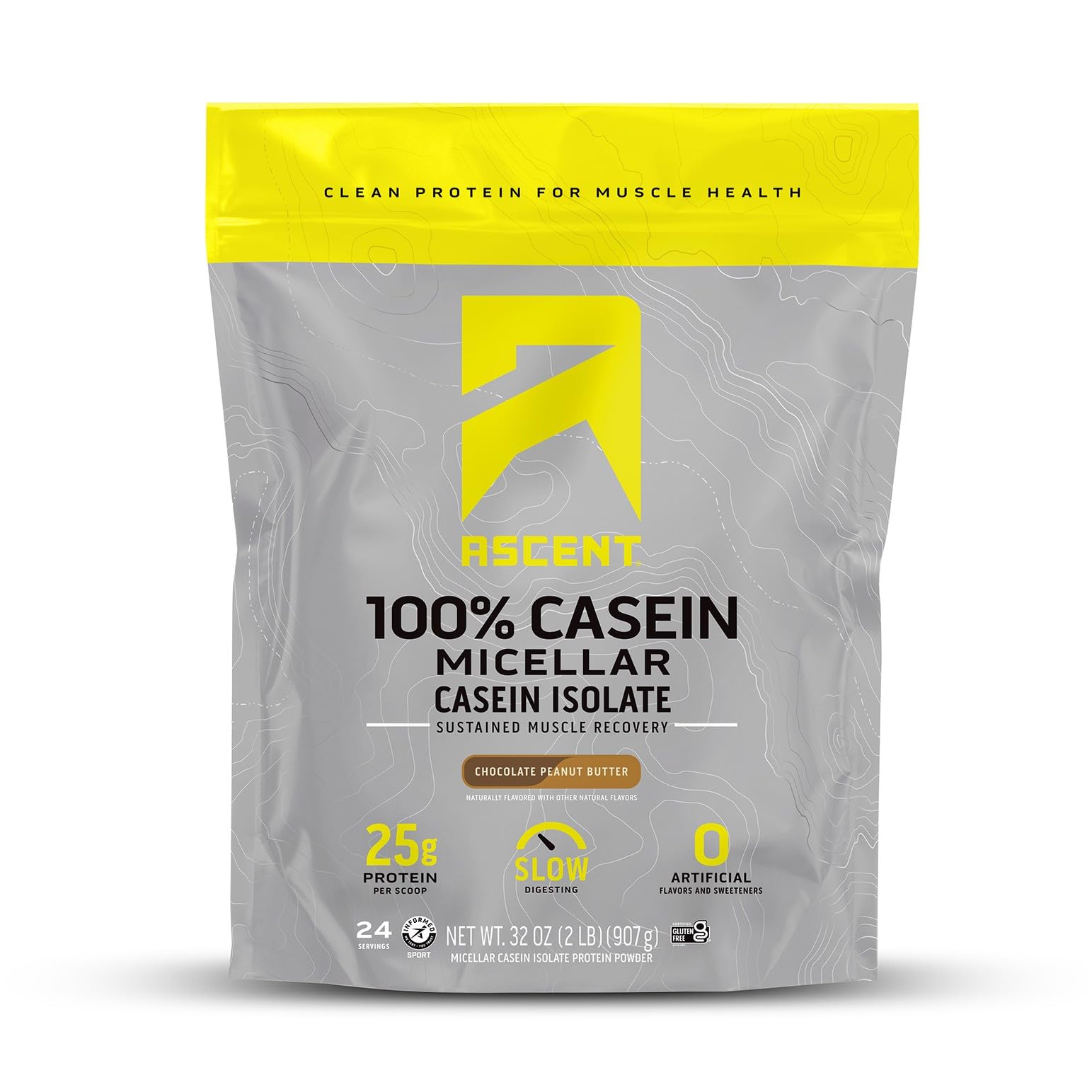 Ascent casein protein powder chocolate