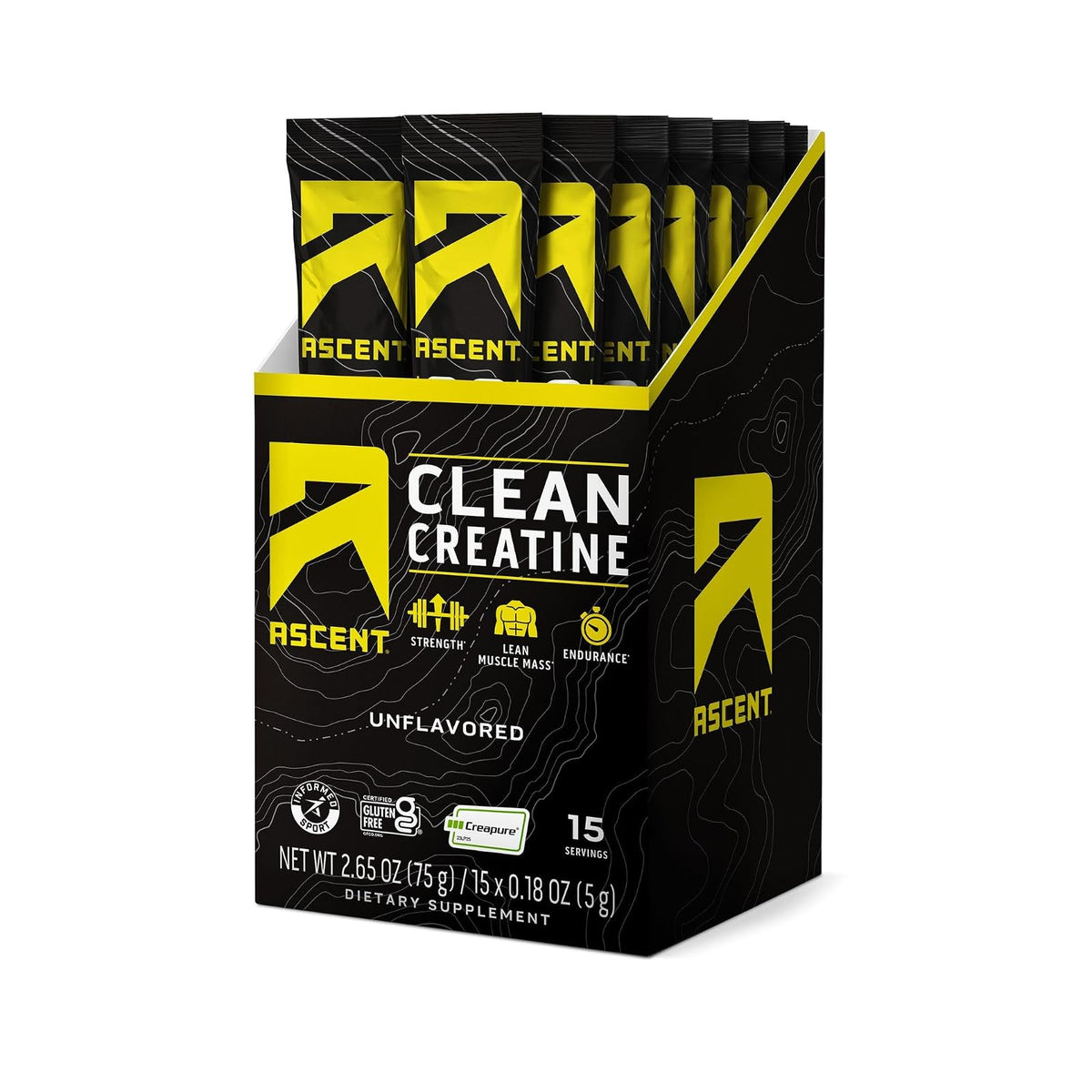 Ascent creatine monohydrate for muscle growth