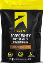 Ascent whey protein chocolate peanut butter