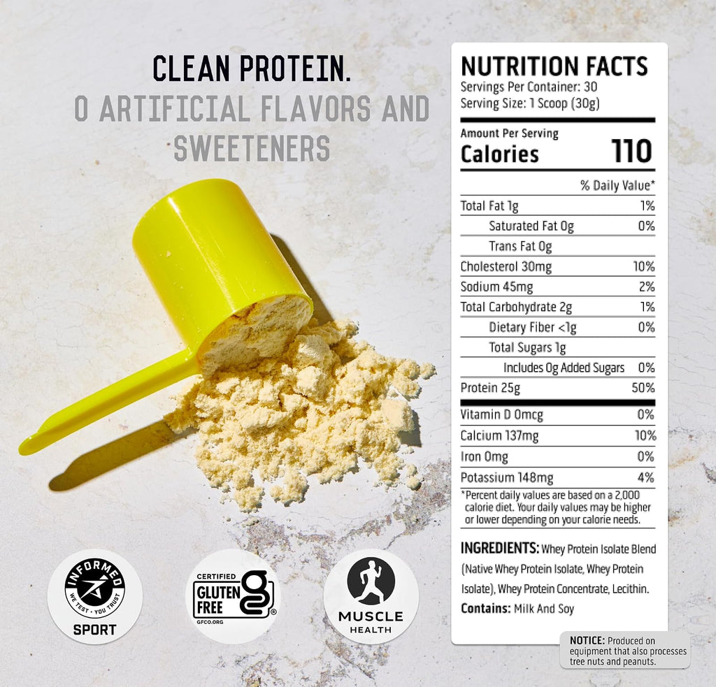 Ascent whey protein for clean nutrition