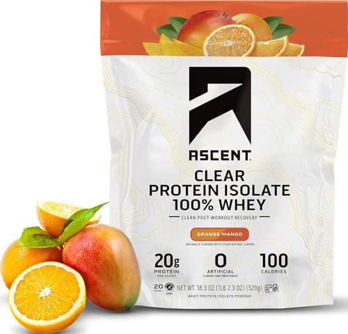 Ascent whey protein orange mango flavour