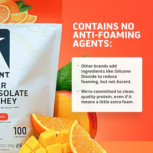 Ascent whey protein powder for recovery