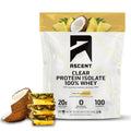 Ascent whey protein powder pineapple coconut