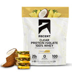 Ascent whey protein powder pineapple coconut