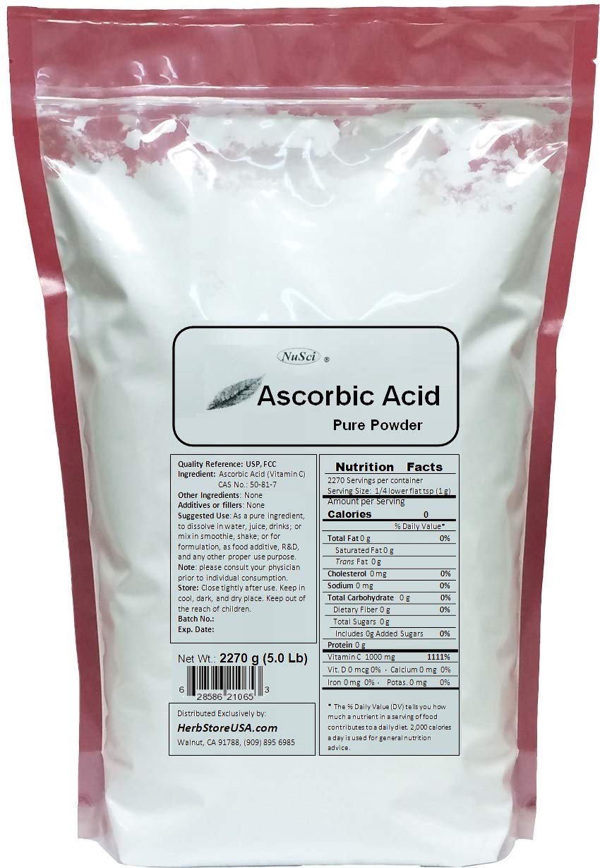 Ascorbic Acid Vitamin C powder for immune support