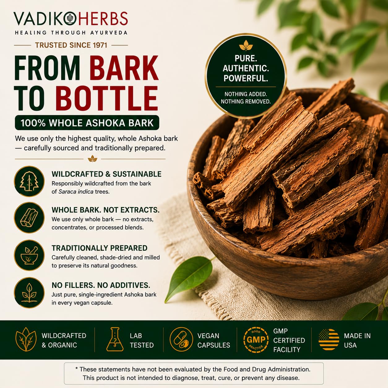 Ashoka capsules for balanced mood and energy