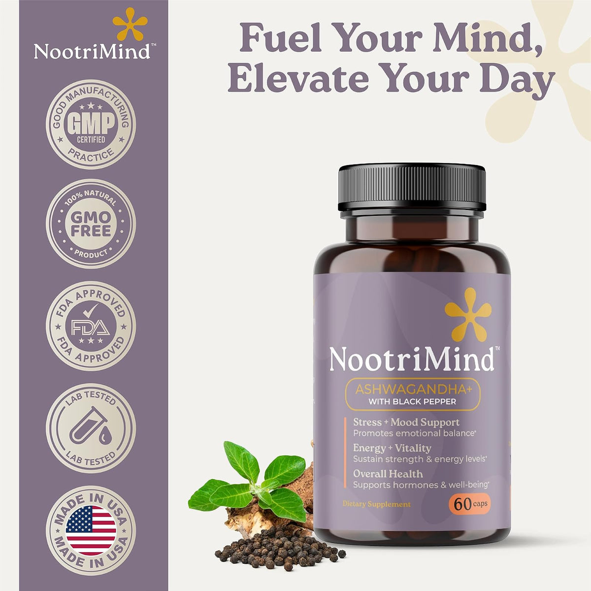 Ashwagandha 60 capsules for daily health boost