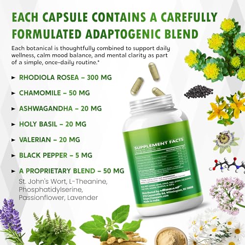 Ashwagandha and chamomile stress support