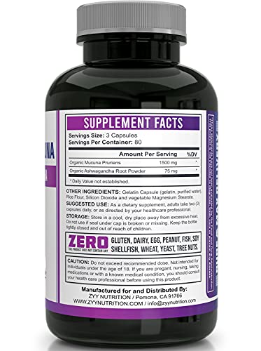 ashwagandha and mucuna pruriens blend