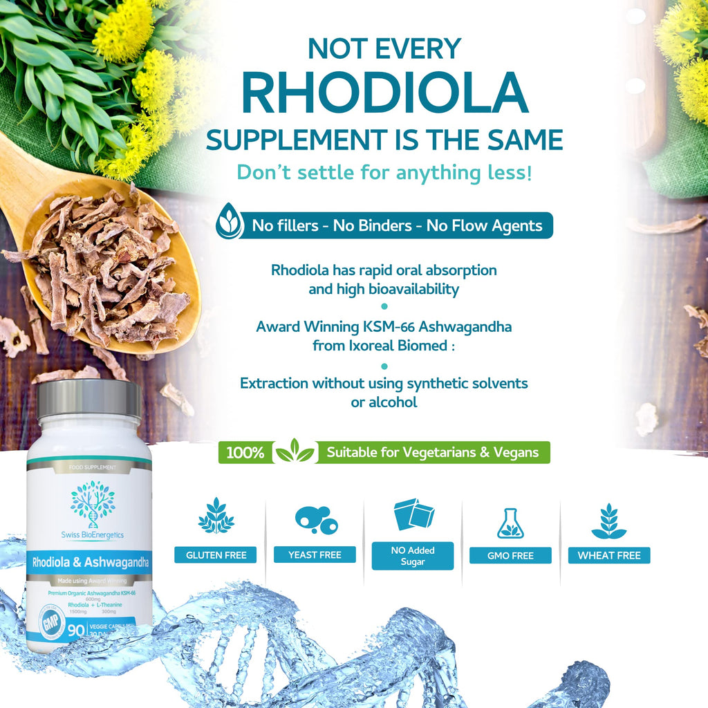 ashwagandha and Rhodiola for balanced energy
