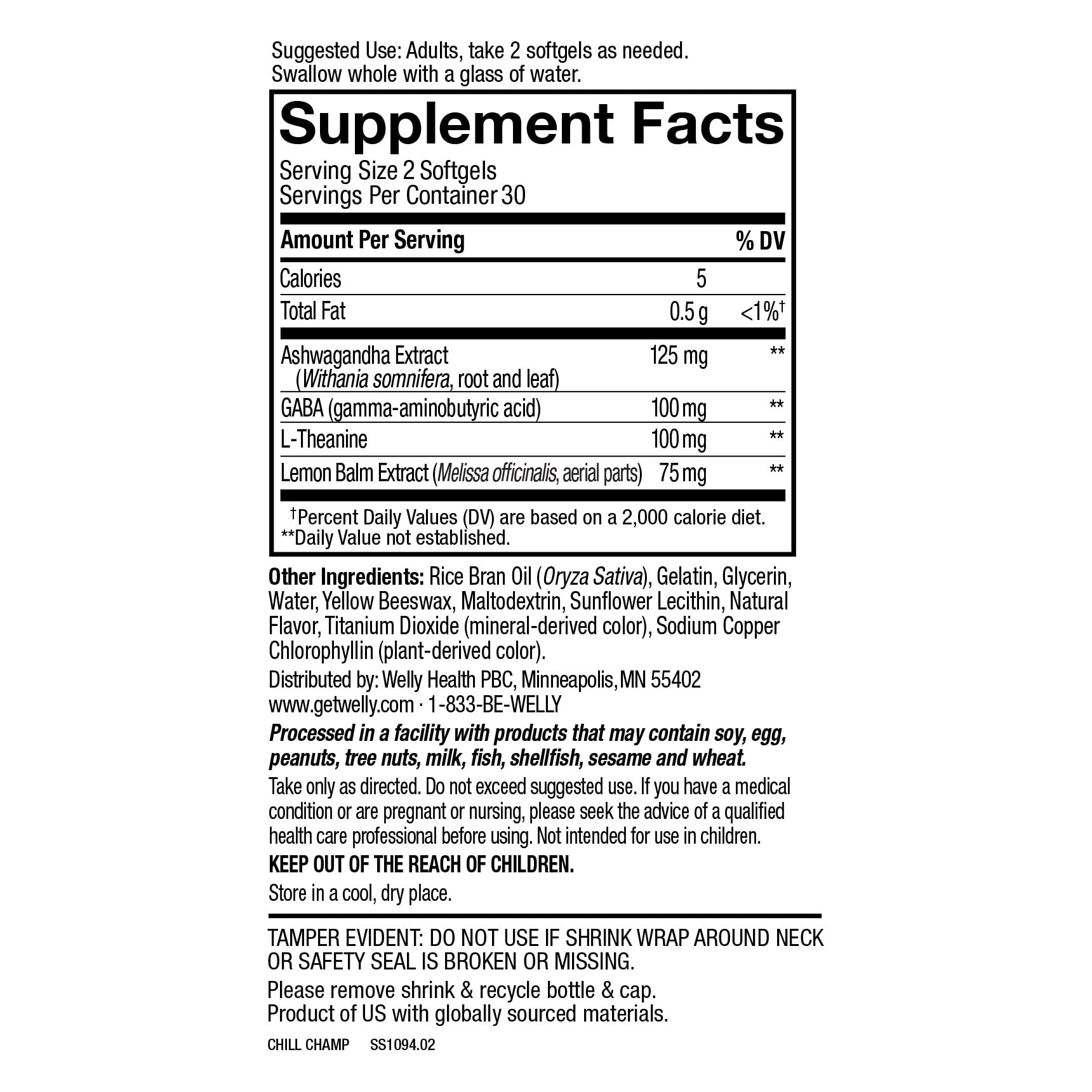 ashwagandha blended vitamin benefits