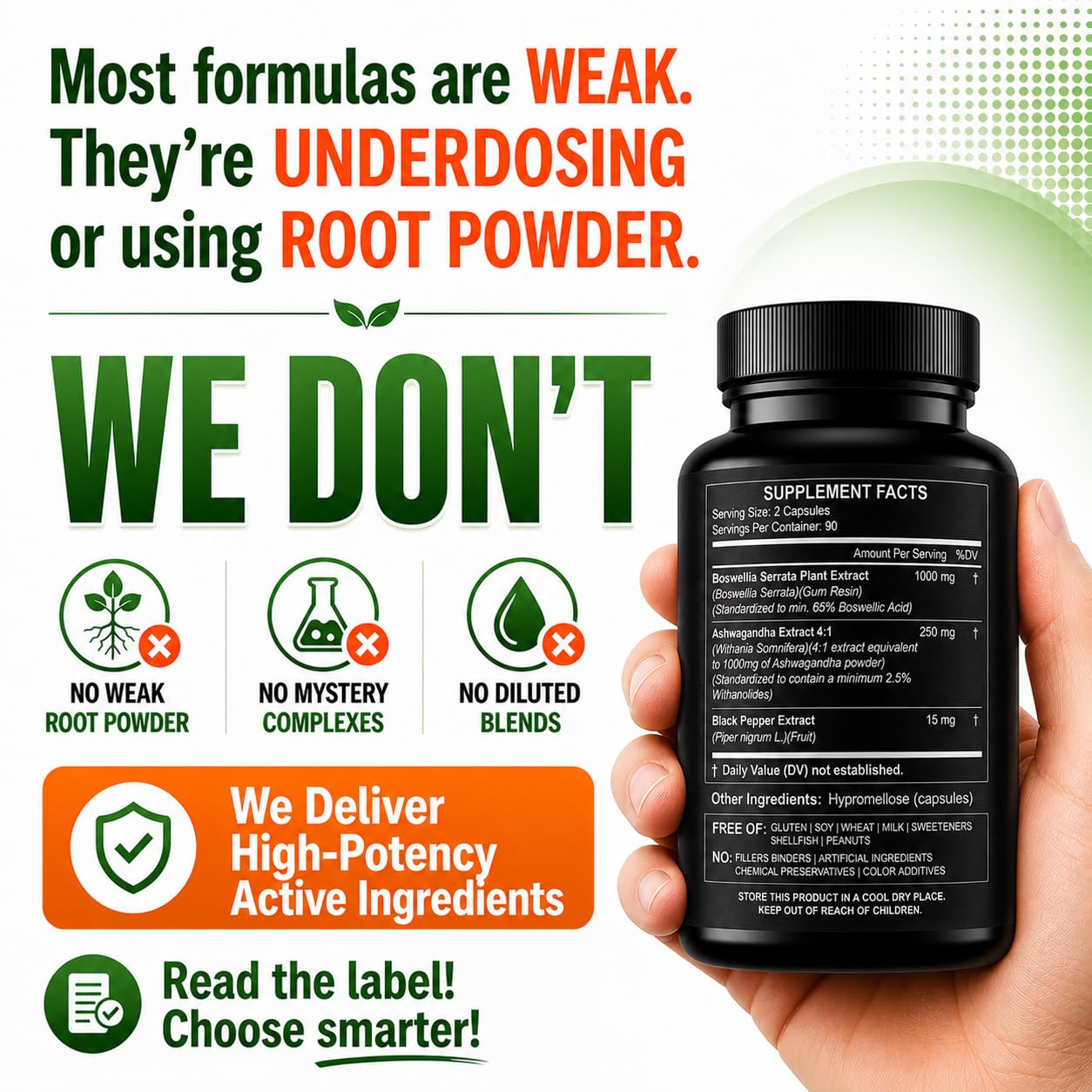 Ashwagandha capsules for daily use