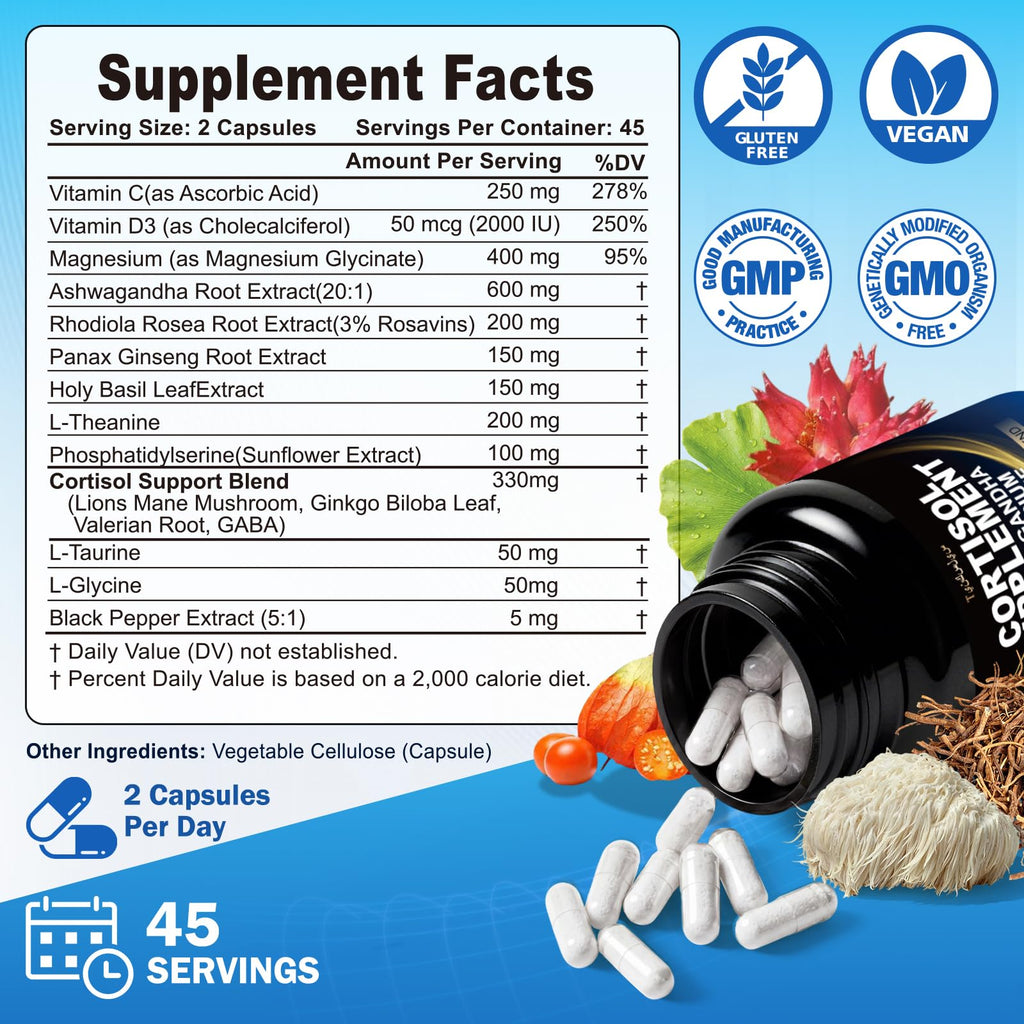 Ashwagandha capsules for daily vitality