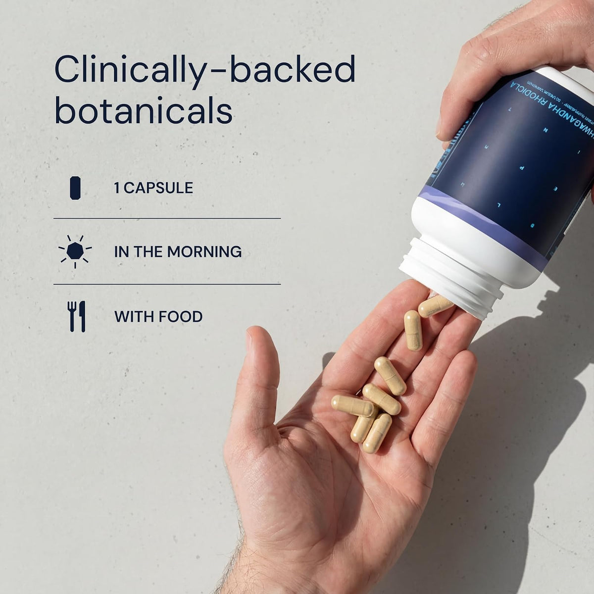 Ashwagandha capsules for daily wellness