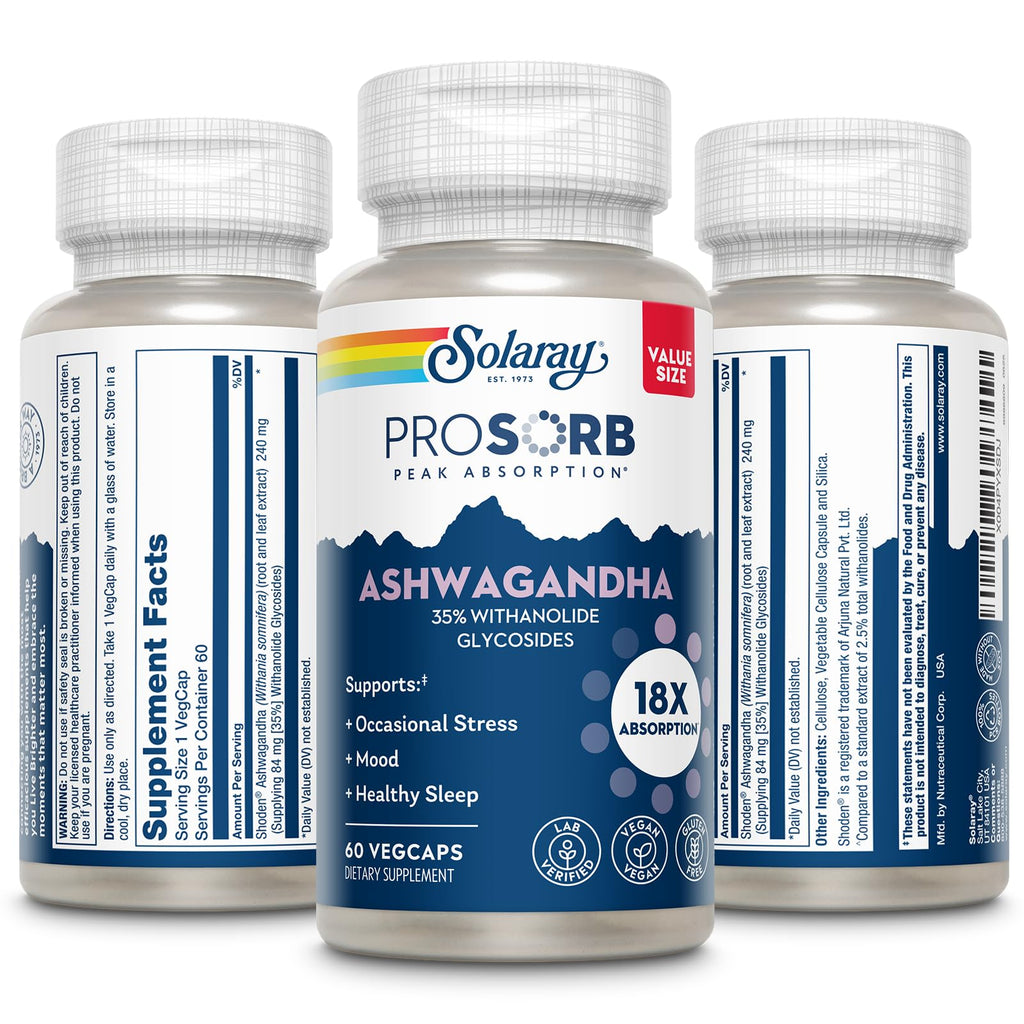 Ashwagandha capsules for enhanced focus