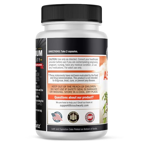 Ashwagandha capsules for improved mood and focus
