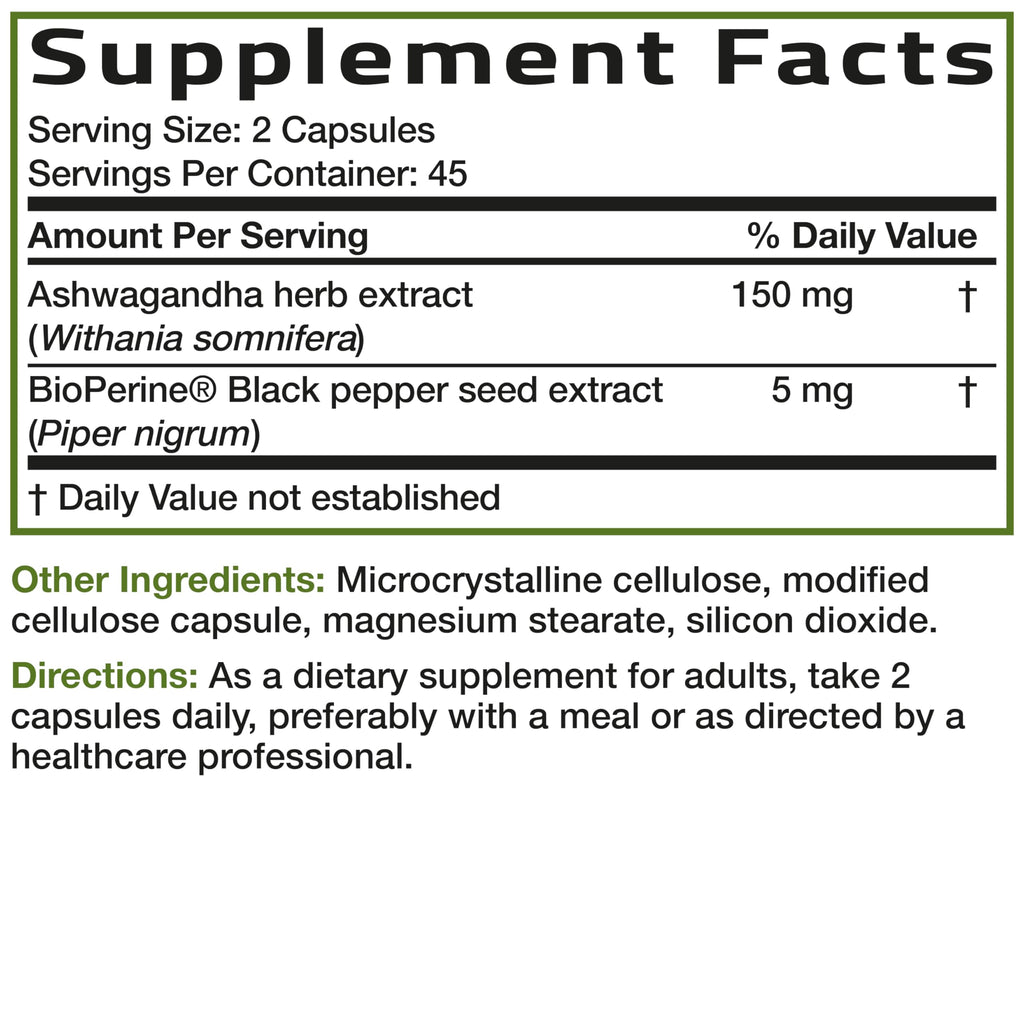 ashwagandha capsules for natural energy