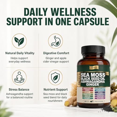 Ashwagandha capsules for stress relief